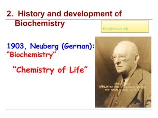 lecture no.1 biochemistry for biological | PPT