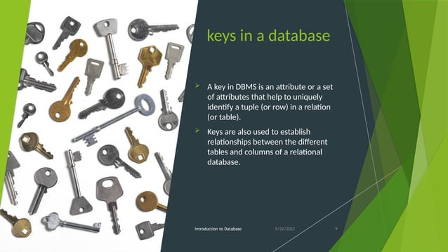 Lecture No 1b Overview of Database intro | PPTX