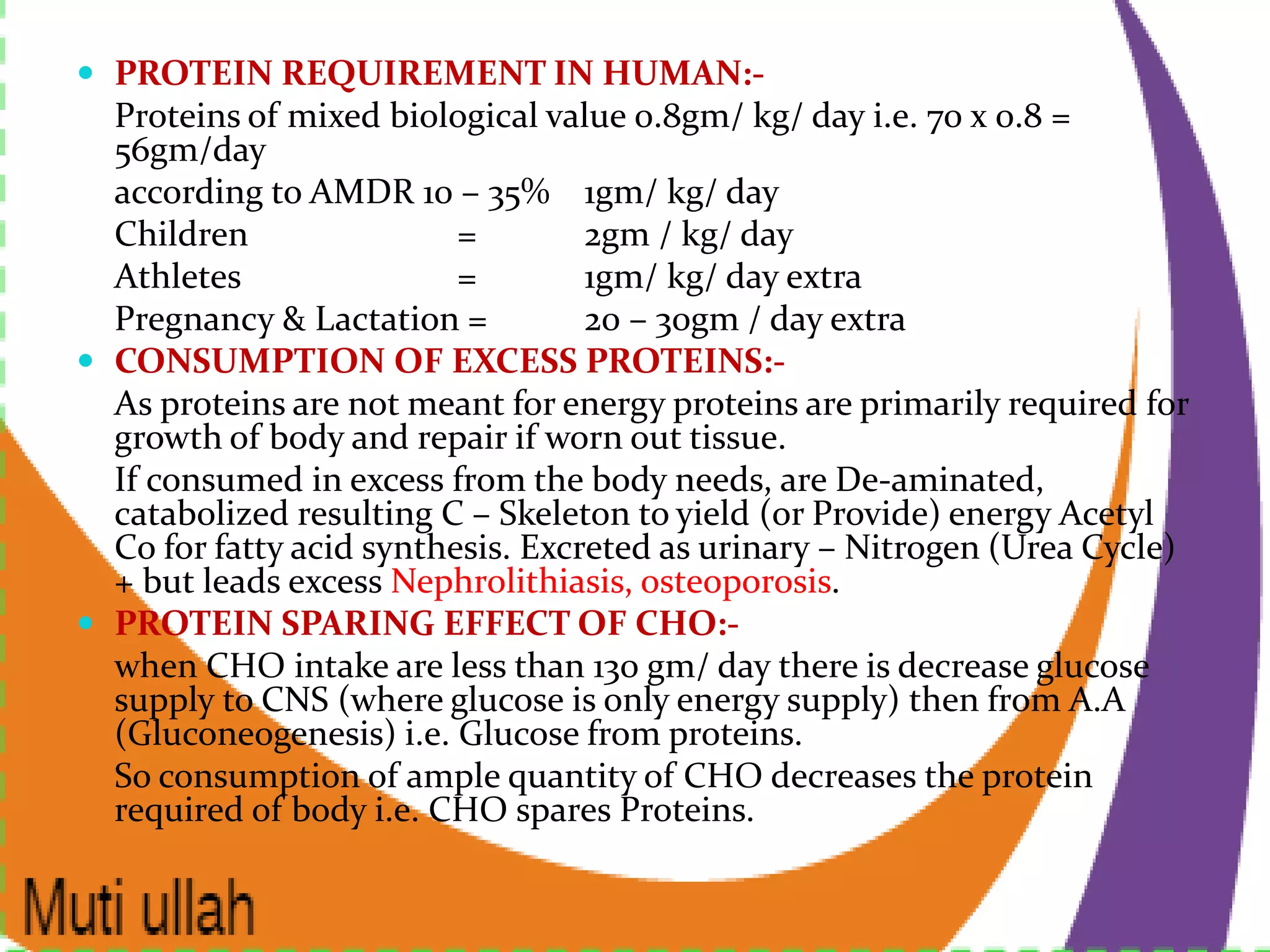 nutrition and protein energy malnutrition disorders Lecture no 2 | PPTX