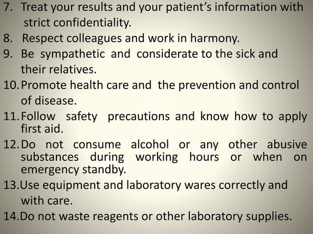 Laboratory ethics | PPTX
