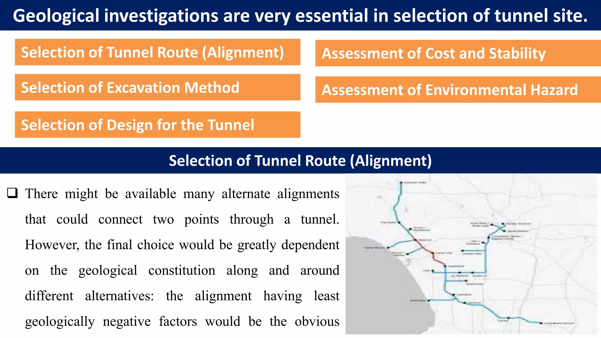 Importance of geological considerations while choosing tunnel sites and ...