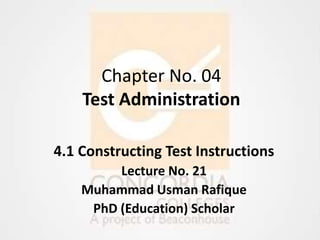 test Administration | PPT