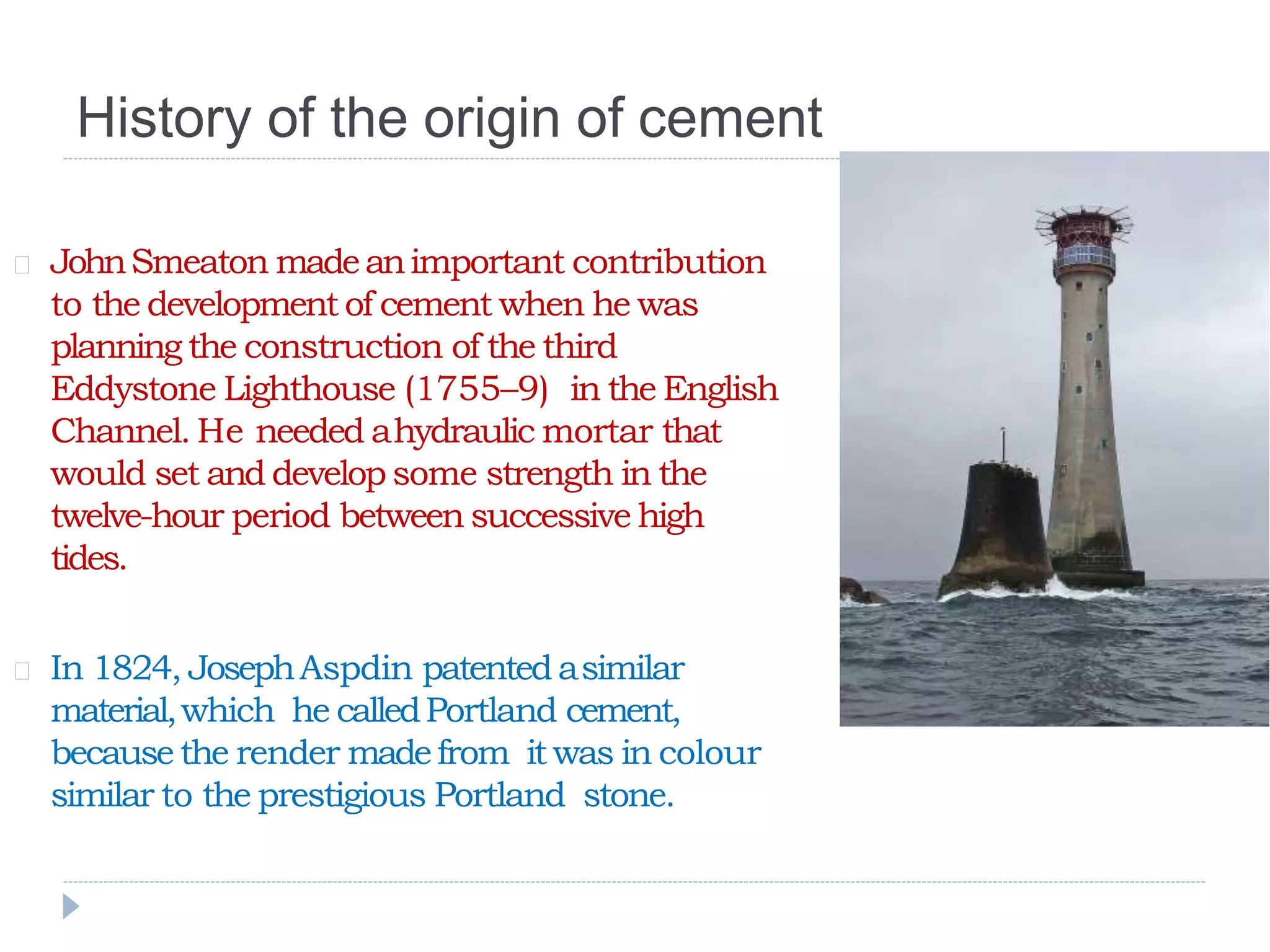 Cement Manufacture, Chemical Composition, Heat of Hydration.pptx