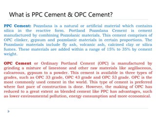 Cement Manufacture, Chemical Composition, Heat of Hydration.pptx