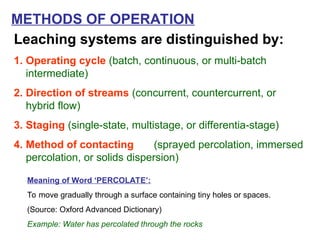 Lecture No 52_Description for Equipment for Leaching & Extraction.ppt
