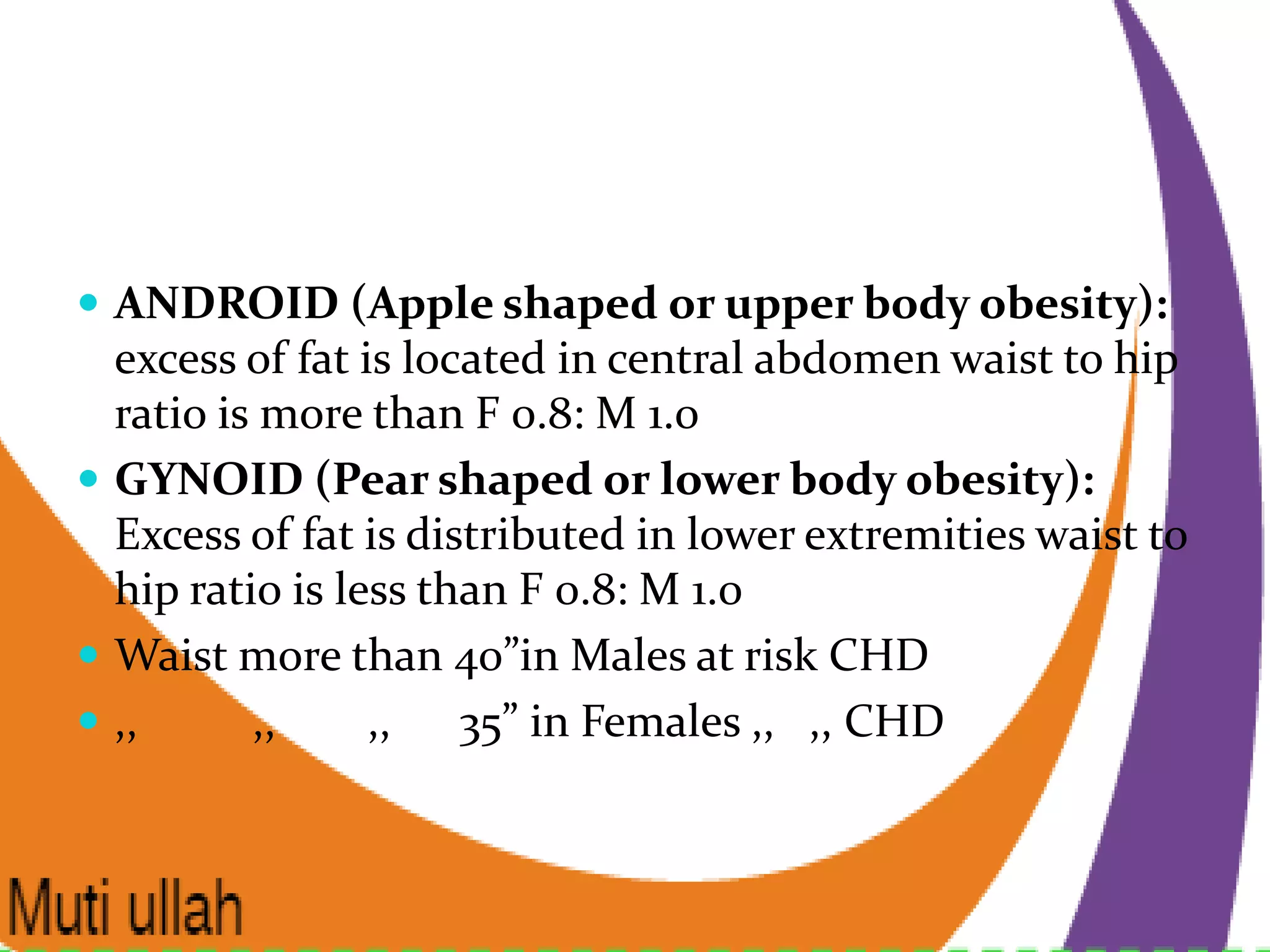 the obesity and nutrition biochemistry,Lecture no 6 | PPTX