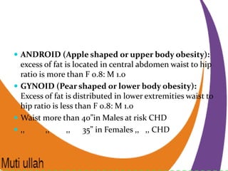 the obesity and nutrition biochemistry,Lecture no 6 | PPTX