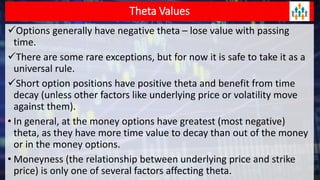 Option Greek - theta | PPT