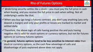 Option Greek - rho | PDF | Stocks and Bonds | Personal Investing