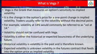 OPtion Greek - vega | PDF