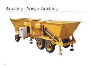 Fresh Concrete Batching, Mixing,.pptx