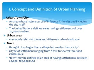 Introduction to Urban Planning | PPTX