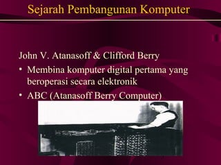Sejarah pembagunan komputer | PPT