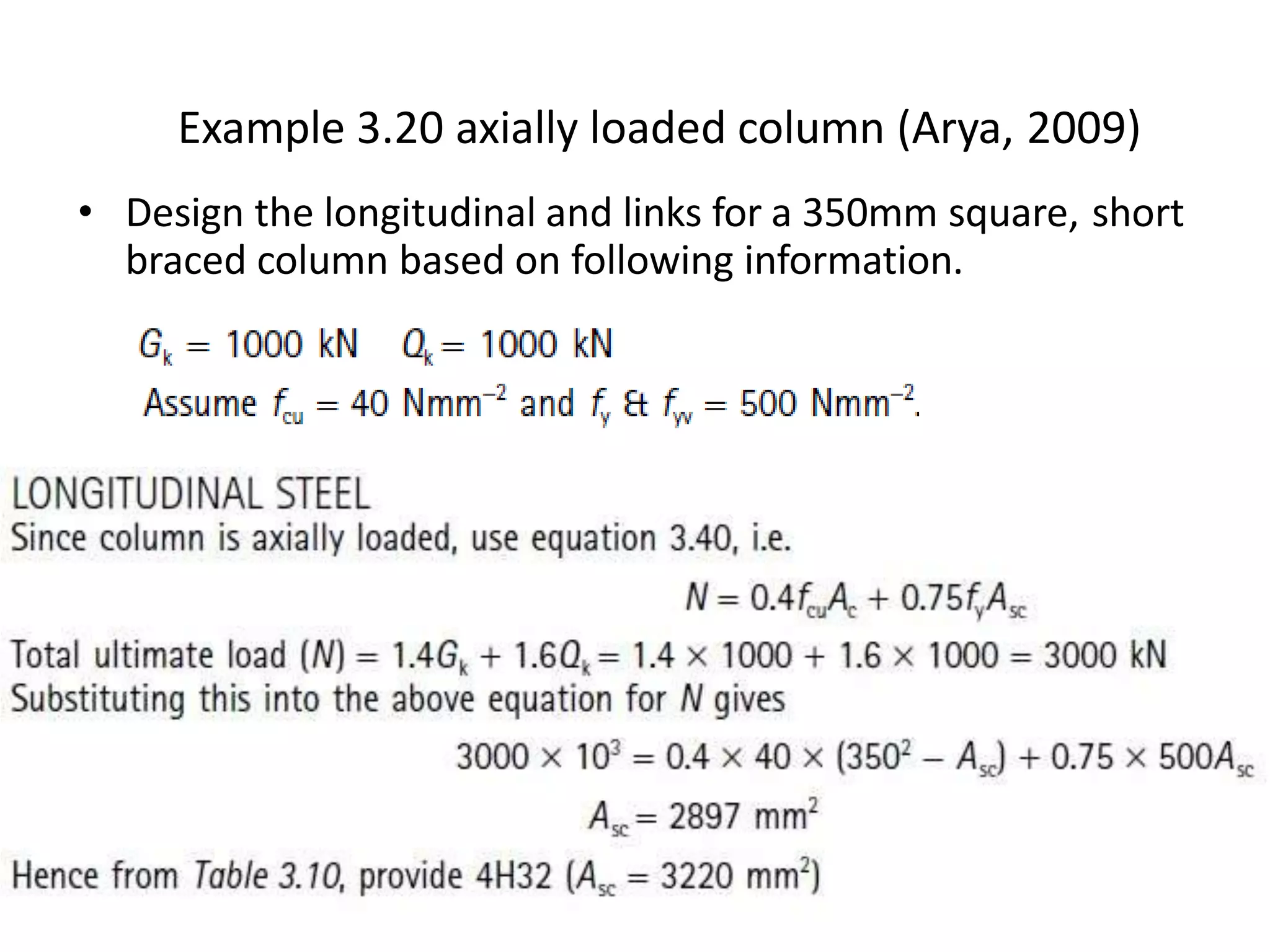 Reinforced column design | PPTX