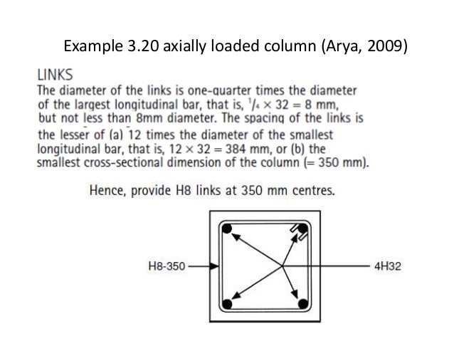 Reinforced Concrete Column Design Example Chapter 5 Reinforced