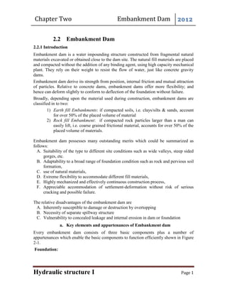 lecturenote_1219301080Chapter 2 Embankment Dam-1 (2).pdf | Civil ...