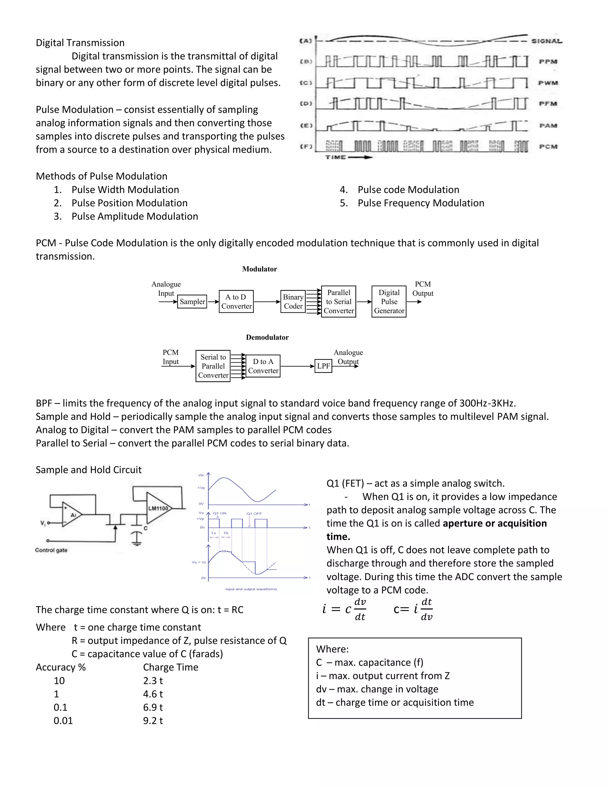 lecturenote_1681299989Chapter 5- digital transmission.pdf | Digital Audio | Computer Software ...