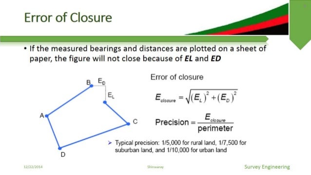 Traverse Calculation