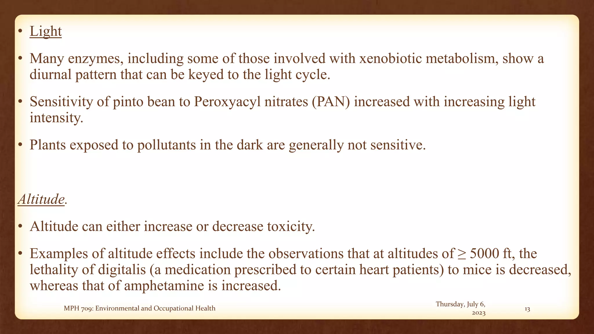 Lecture Note 2 - Health effects from exposures and mechanisms of ...