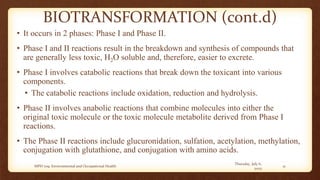Lecture Note 2 - Health effects from exposures and mechanisms of ...