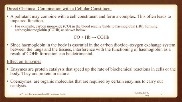 Lecture Note 2 - Health effects from exposures and mechanisms of ...