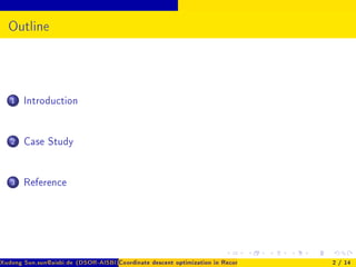 Lecture note4coordinatedescent | PDF | Physics | Science