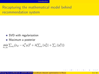 Lecture note4coordinatedescent | PDF | Physics | Science