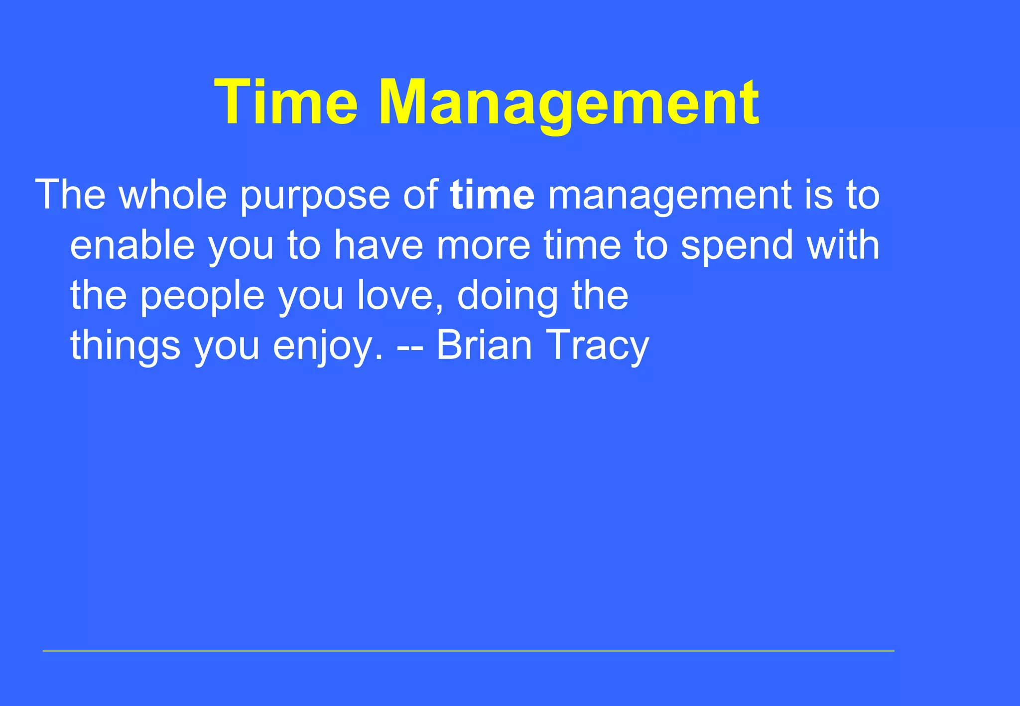 Lecture note # 9 time management , delegation | PPT