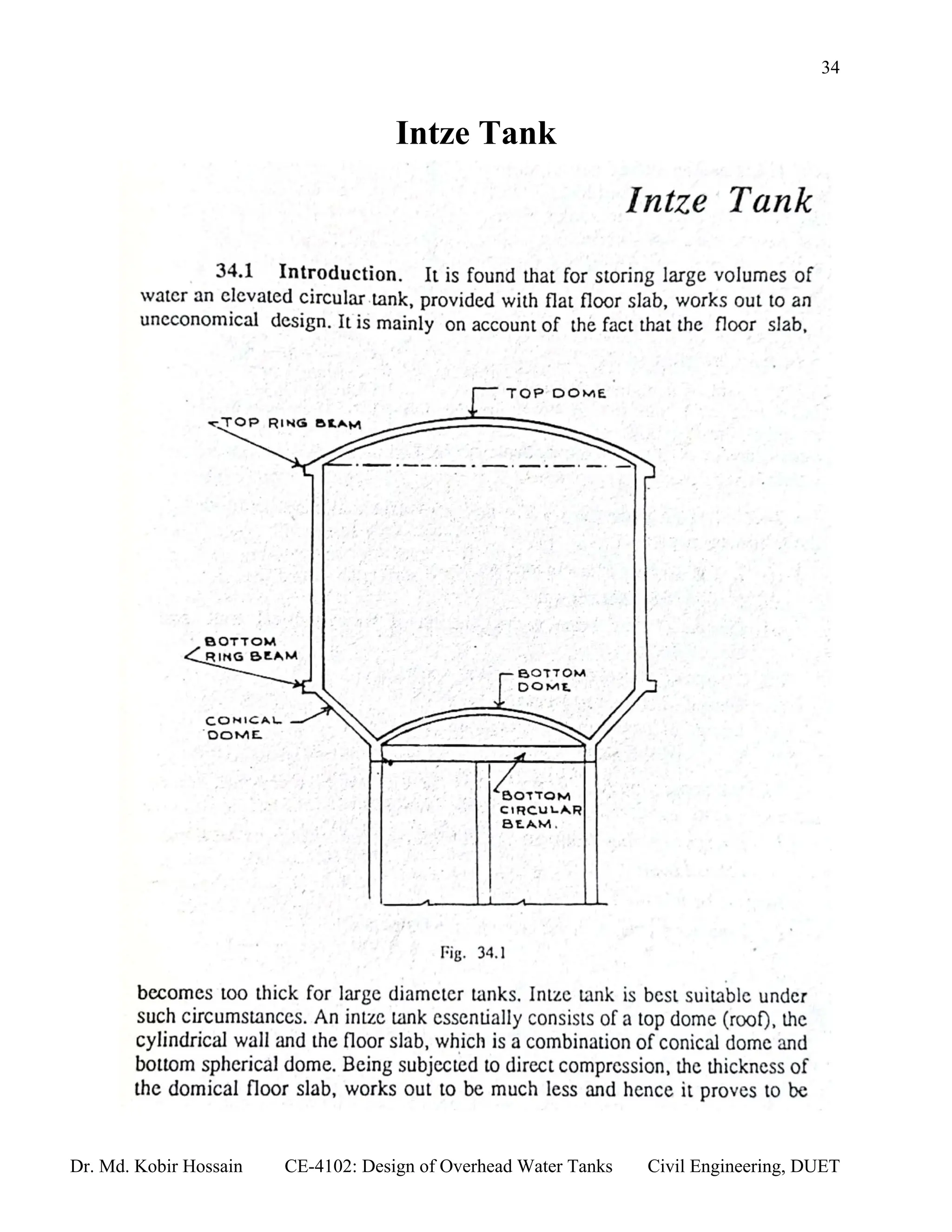 Lecture Note_Design of Intze and Circular Tank.pdf