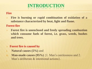 Lecture note on forest fire | PPT