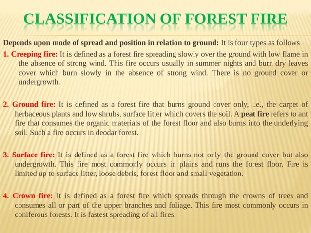 Lecture note on forest fire | PDF