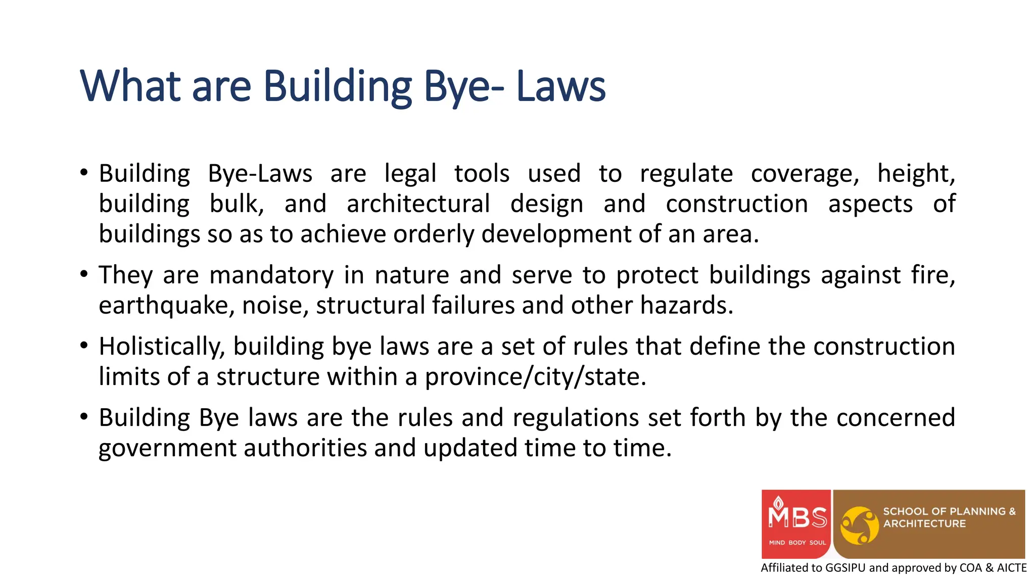 Building by Laws Lecture Notes | PDF