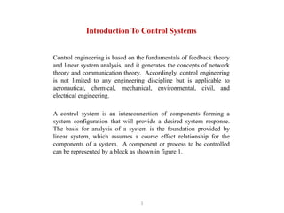 Lecture Notes: EEEC4340318 Instrumentation and Control Systems ...