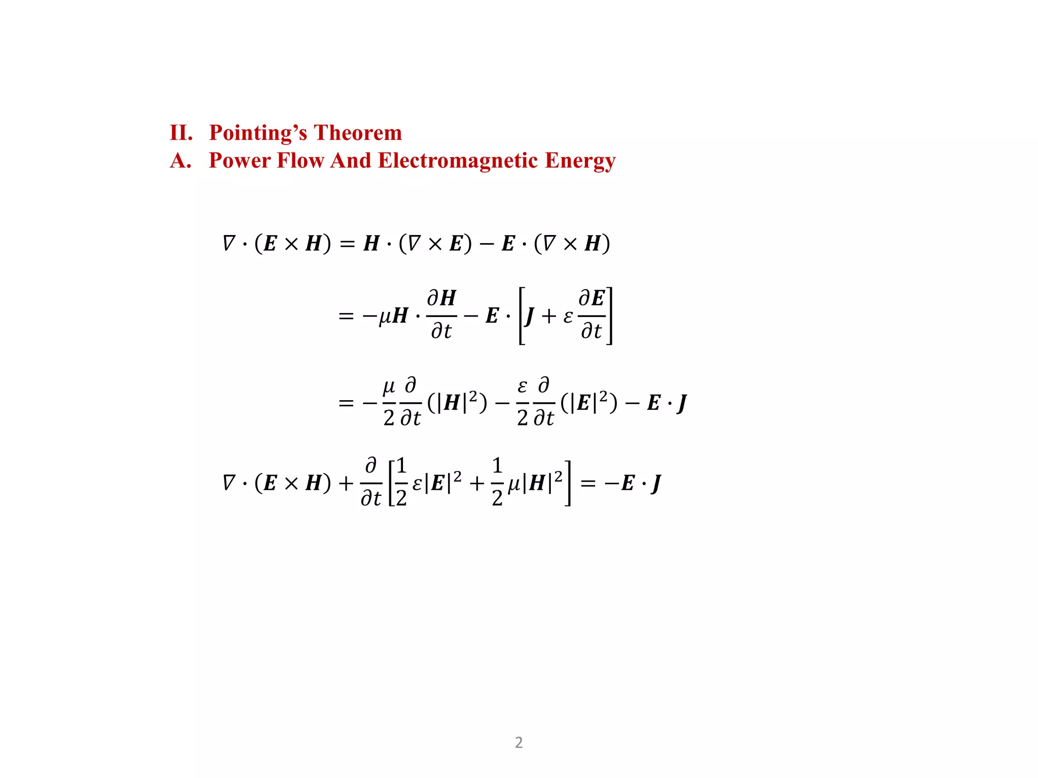 Lecture Notes: EEEC6430310 Electromagnetic Fields And Waves - Maxwell's ...