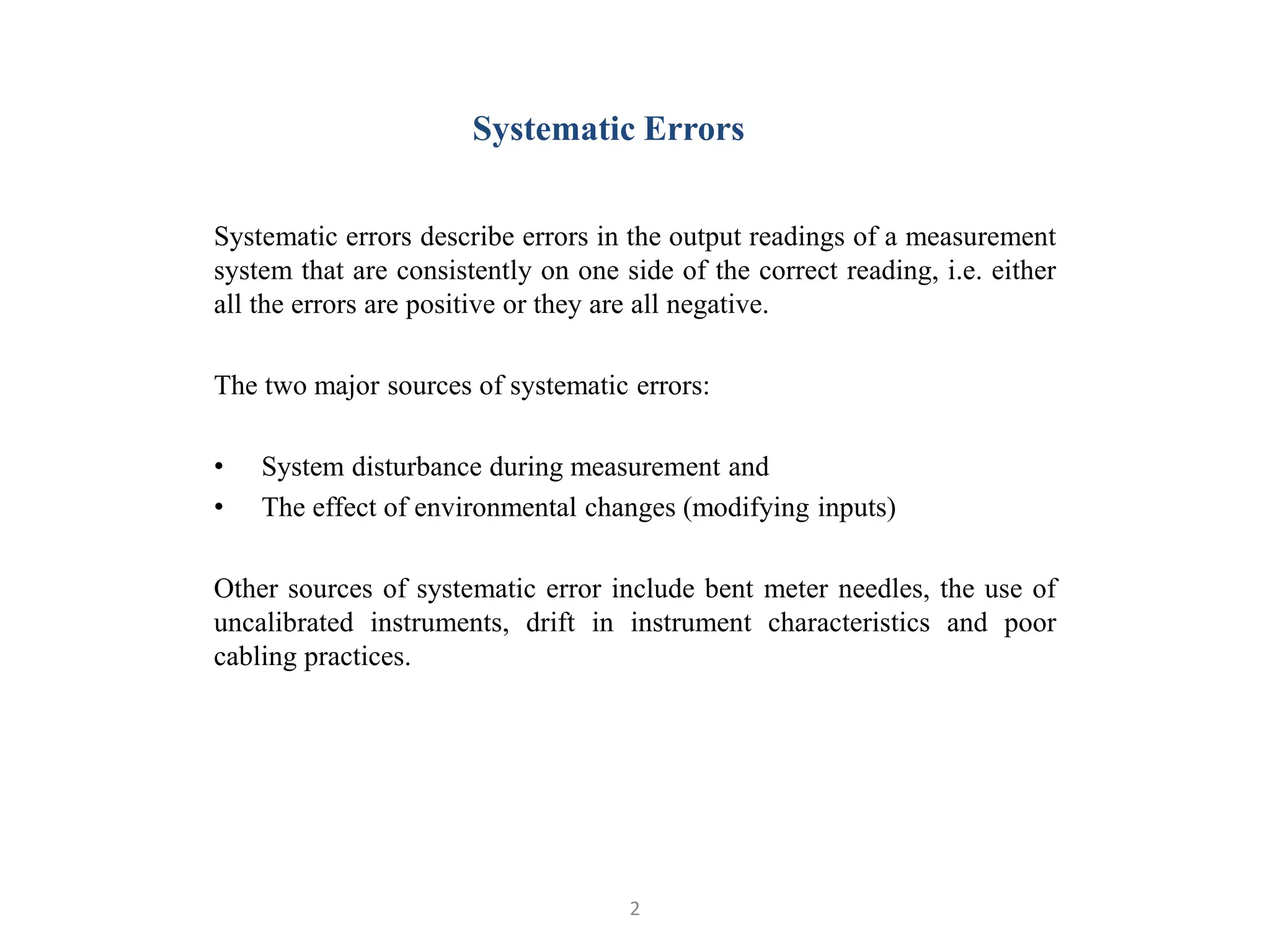Lecture Notes: EEEC6430312 Measurements And Instrumentation - Errors ...