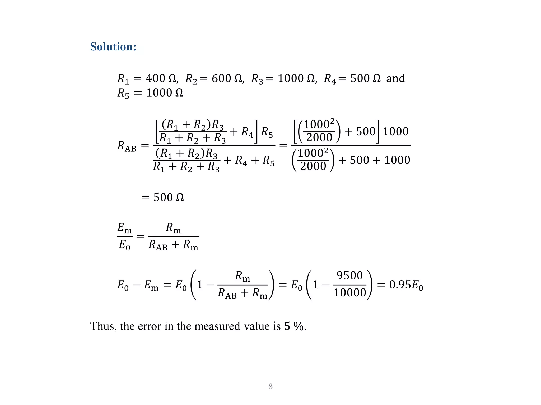 Lecture Notes: EEEC6430312 Measurements And Instrumentation - Errors ...