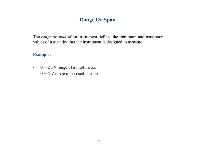 Lecture Notes: EEEC6430312 Measurements And Instrumentation ...
