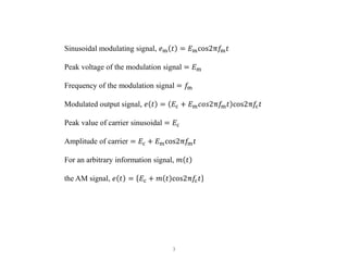 Lecture Notes: EEEC6440315 Communication Systems - Analogue Modulation ...