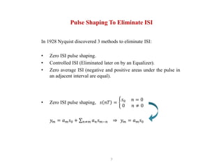 Lecture Notes: EEEC6440315 Communication Systems - Inter Symbol ...