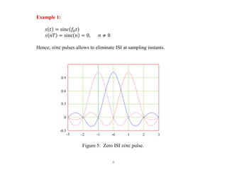 Lecture Notes: EEEC6440315 Communication Systems - Inter Symbol ...
