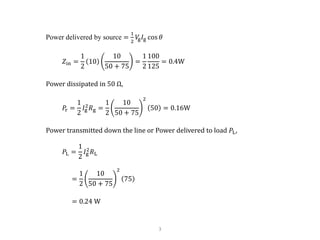 Lecture Notes: EEEE6490345 RF and Microwave Electronics - Transmission ...