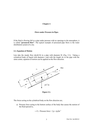 Flows under Pressure in Pipes (Lecture notes 02) | PDF