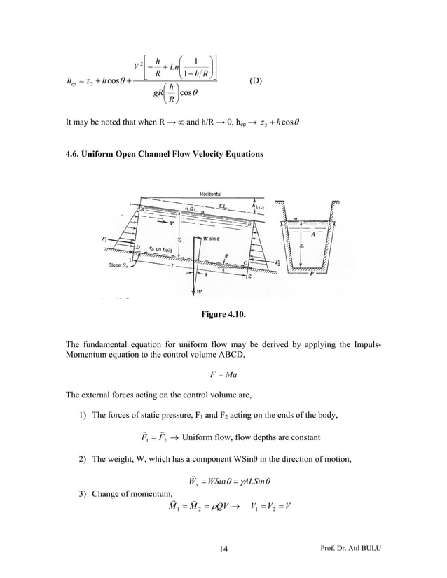 Open Channel Flows (Lecture notes 04) | PDF