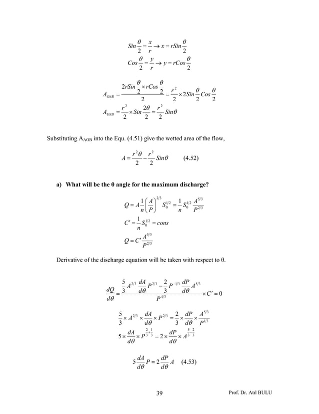 Open Channel Flows (Lecture notes 04) | PDF