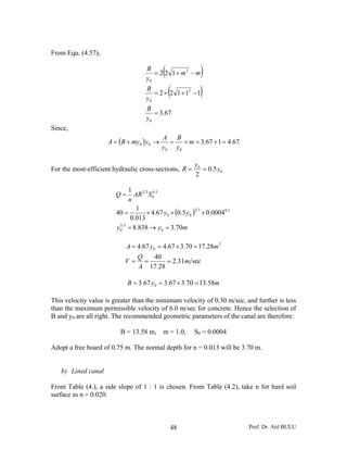 Open Channel Flows (Lecture notes 04) | PDF