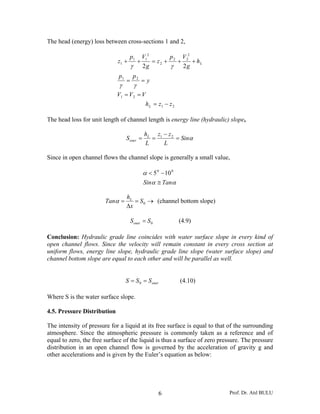 Open Channel Flows (Lecture notes 04) | PDF