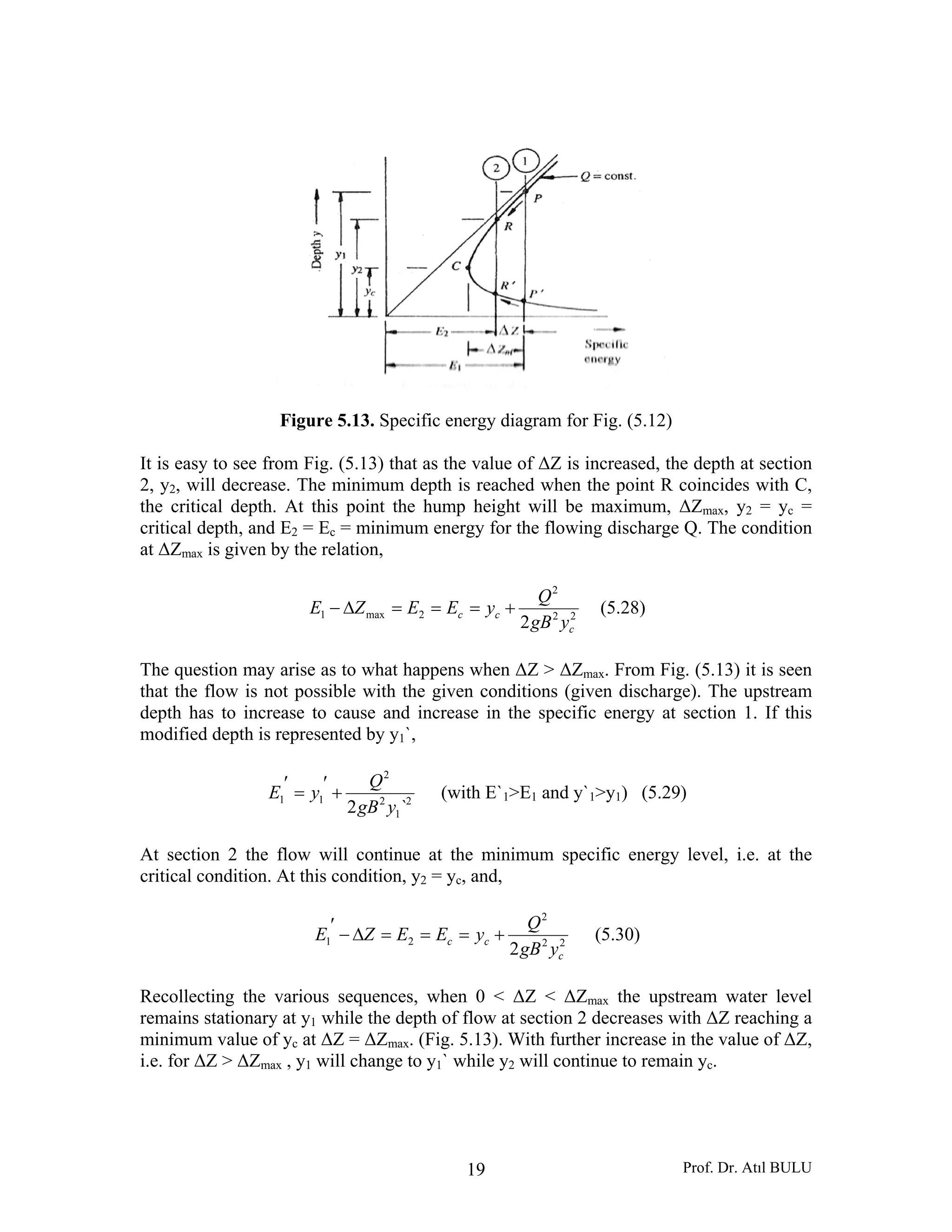 Specific Energy (Lecture notes 05) | PDF