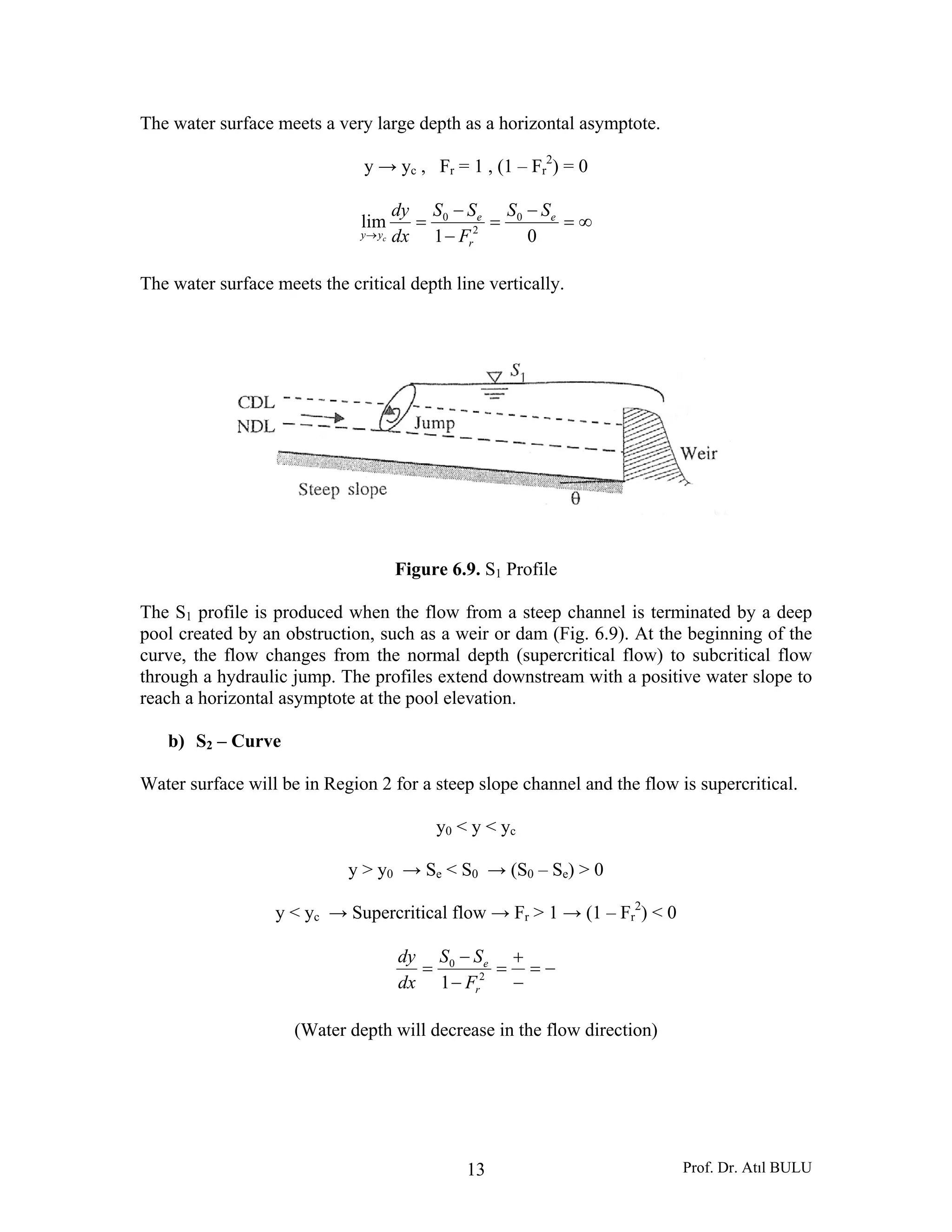 Gradually-Varied Flow in Open Channels ( Lecture notes 06) | PDF
