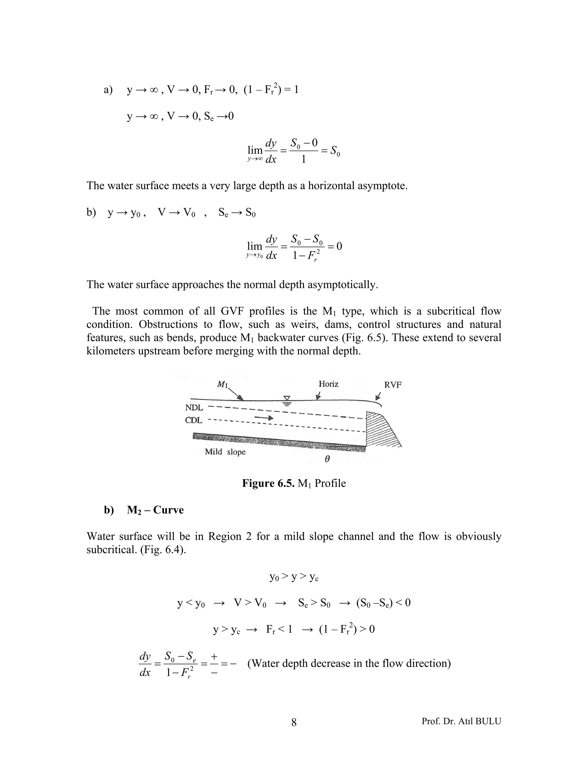 Gradually-Varied Flow in Open Channels ( Lecture notes 06) | PDF