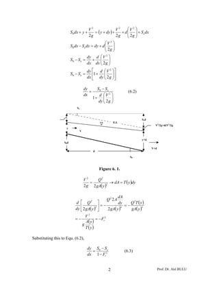 Gradually-Varied Flow in Open Channels ( Lecture notes 06) | PDF